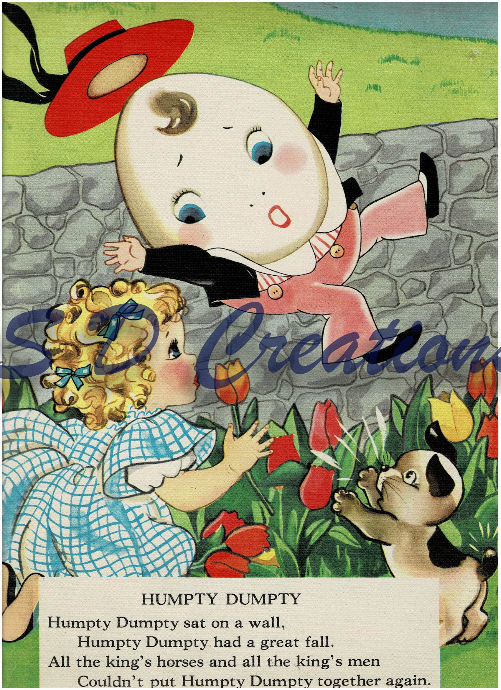 Antique Vintage Nursery Rhymes Kit 1 - Etsy UK