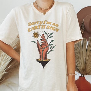 Earth Sign Shirt Zodiac Sign T-shirt Astrology Tee Virgo | Etsy