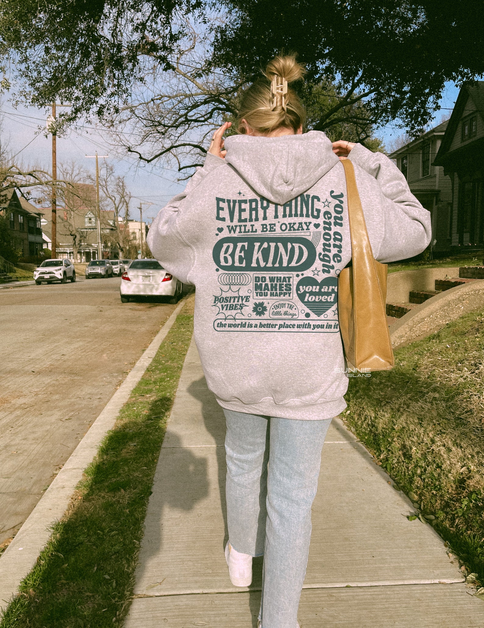 Everything Will Be Okay Hoodie Aesthetic Mental Health Retro Hoodie ...