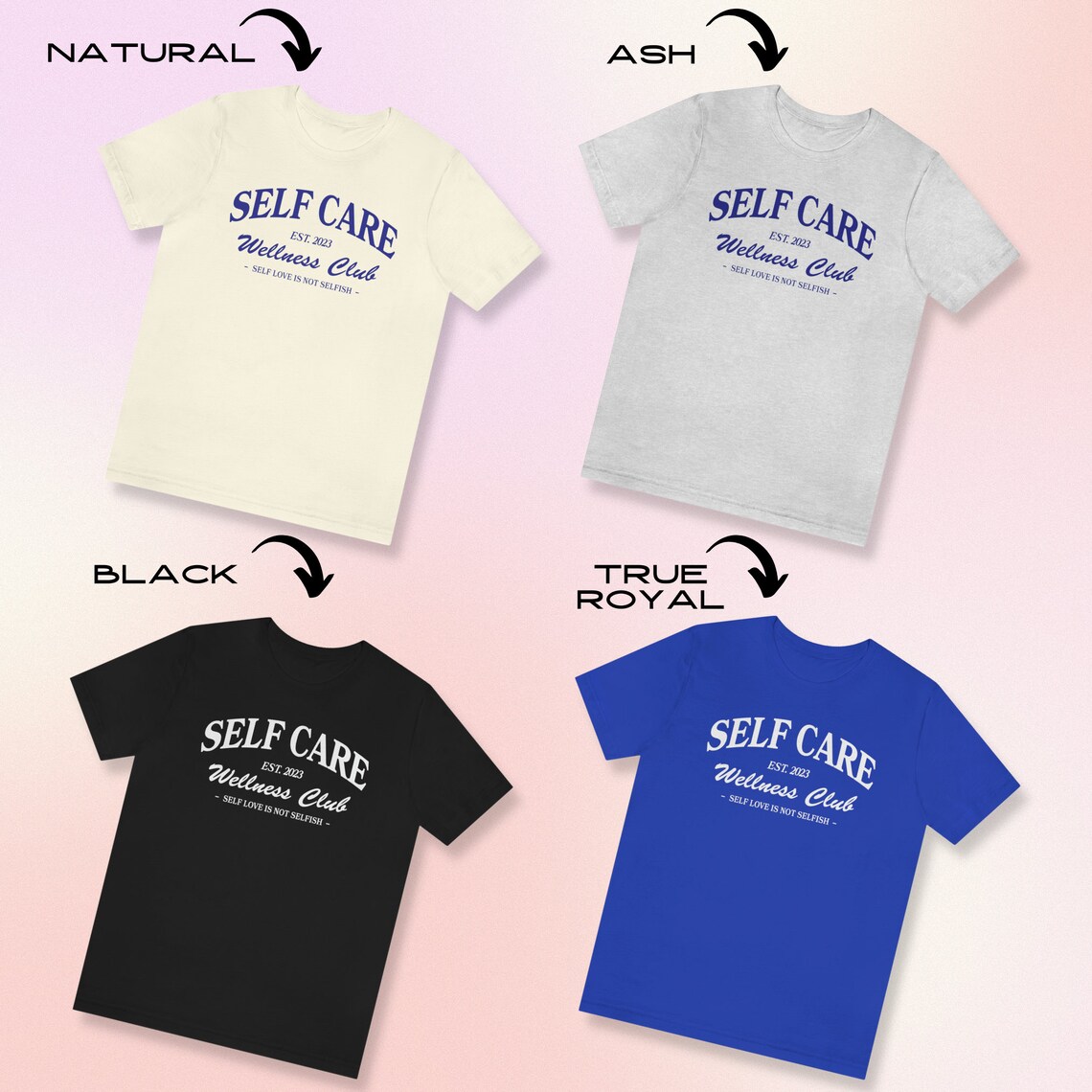 Self Care Wellness Club Shirt Self Care Shirt Mental Health Shirt Love ...