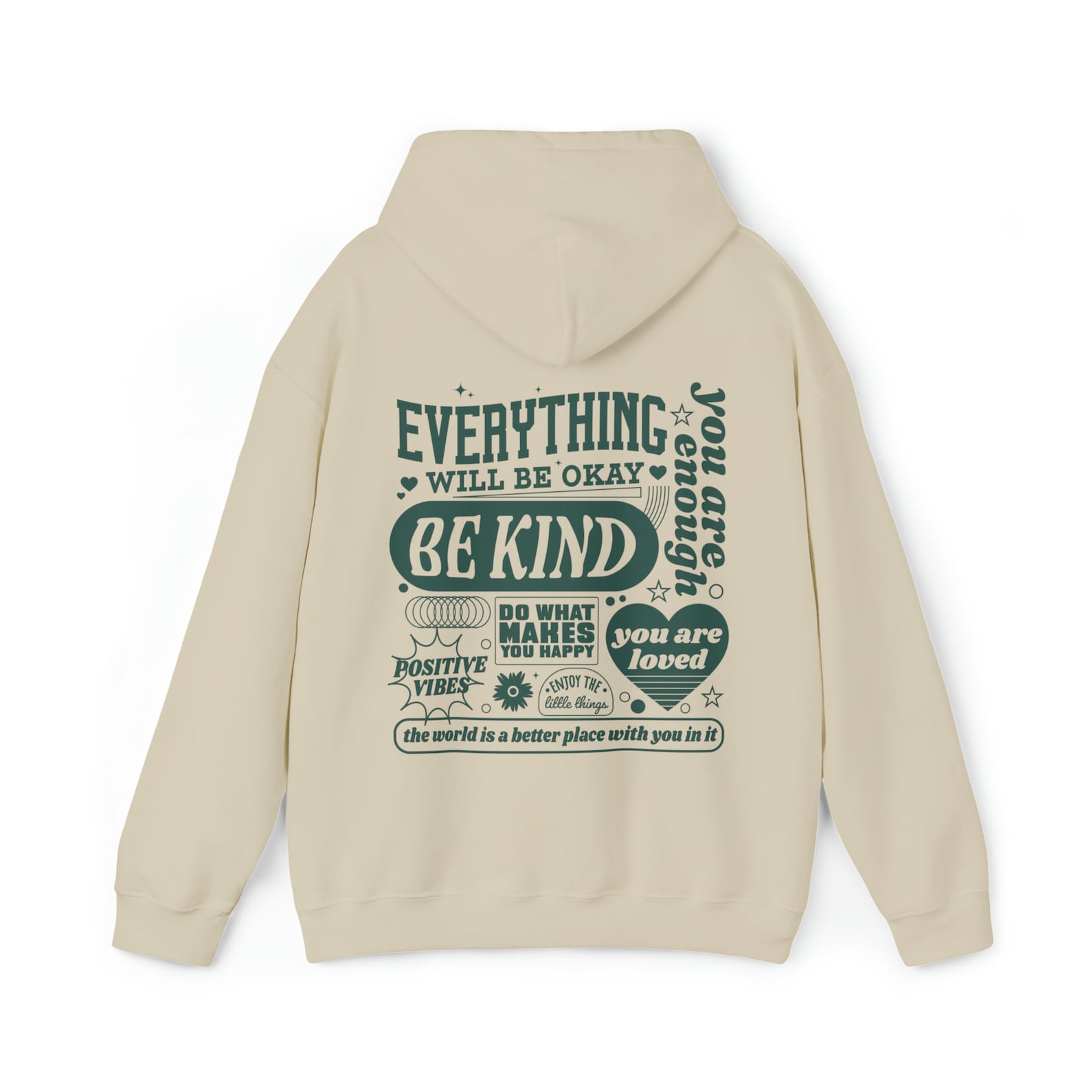 Everything Will Be Okay Hoodie Aesthetic Mental Health Retro Hoodie ...