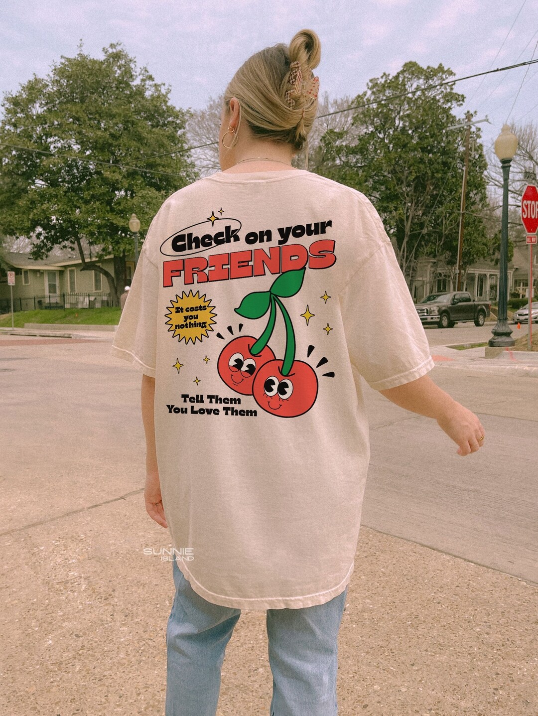 Check on Your Friends Shirt Aesthetic Shirt Trendy Shirt Positive Shirt ...