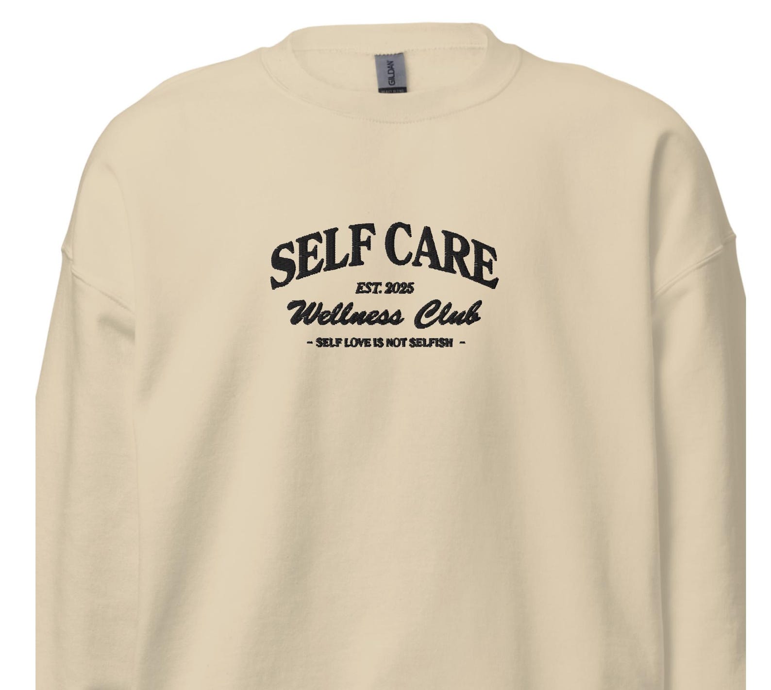 Self Care Sweatshirt Embroidered Crewneck Self Love Sweatshirt Vintage ...