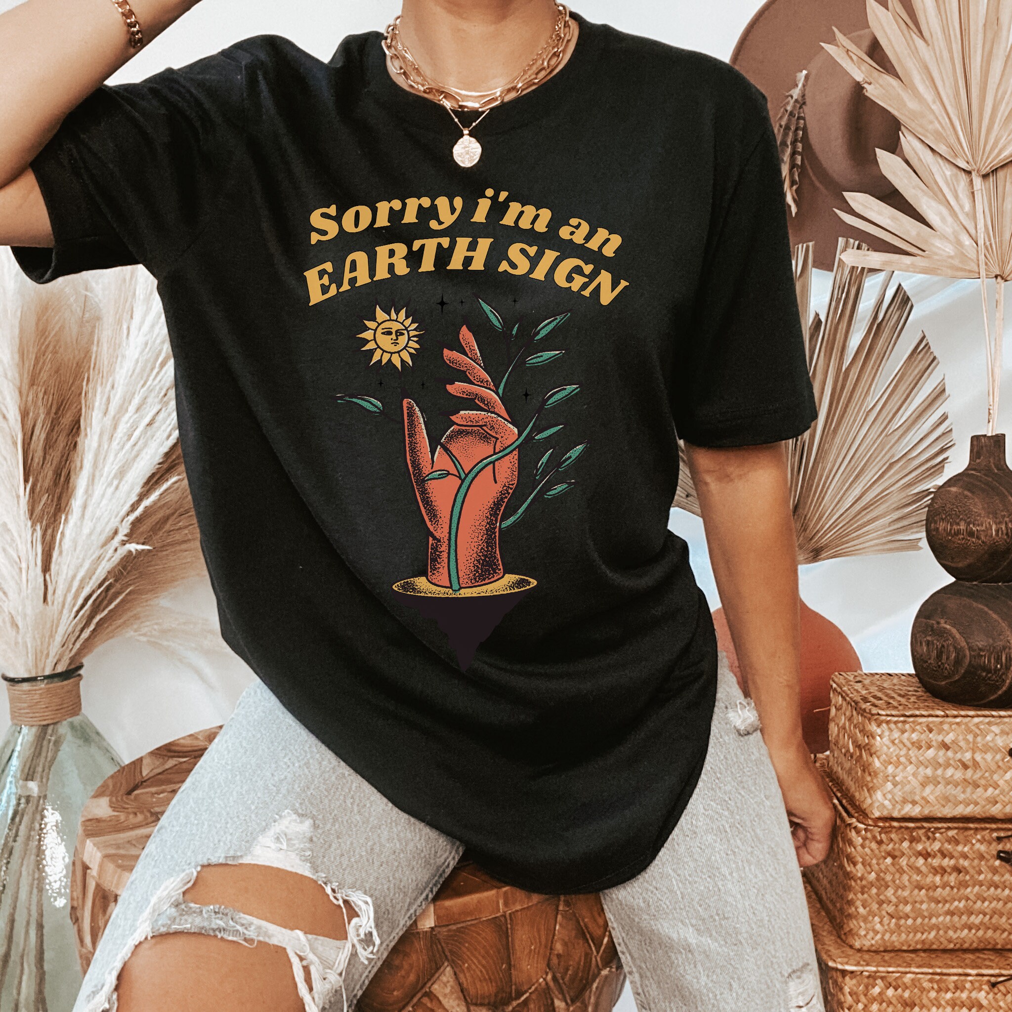 Earth Sign Shirt Zodiac Sign T-shirt Astrology Tee Virgo | Etsy