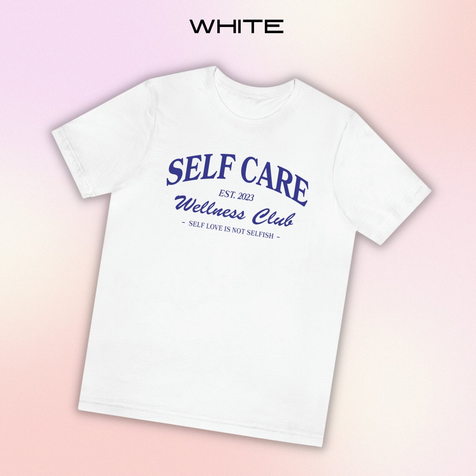 Self Care Wellness Club Shirt Self Care Shirt Mental Health Shirt Love ...