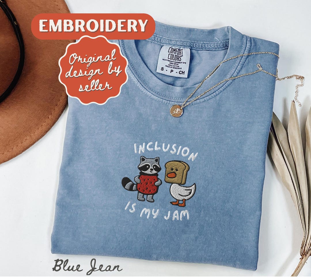 Embroidered Inclusion is My Jam Shirt Neurodiversity Tee SPED Teacher ...