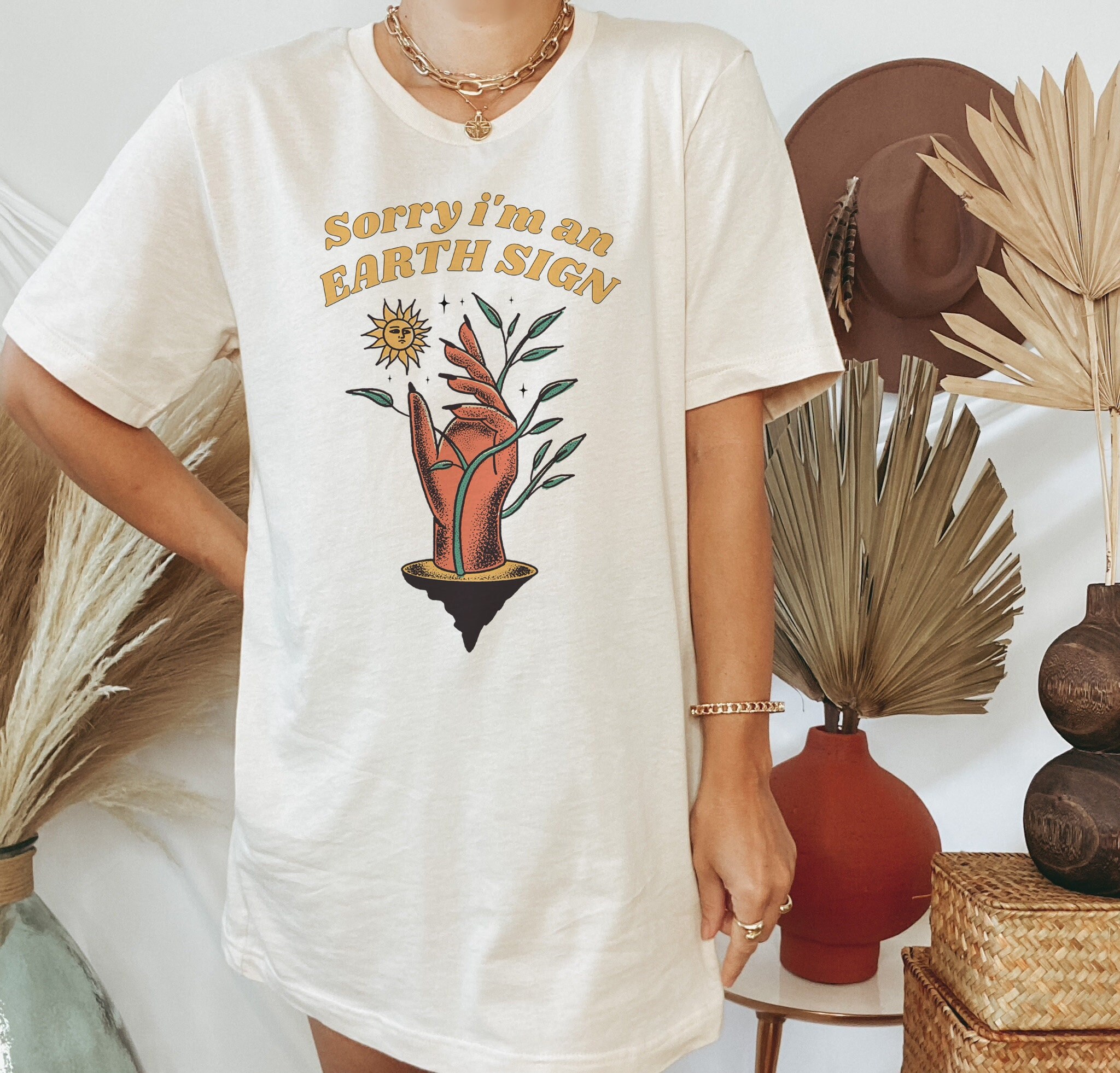 Earth Sign Shirt Zodiac Sign T-shirt Astrology Tee Virgo | Etsy