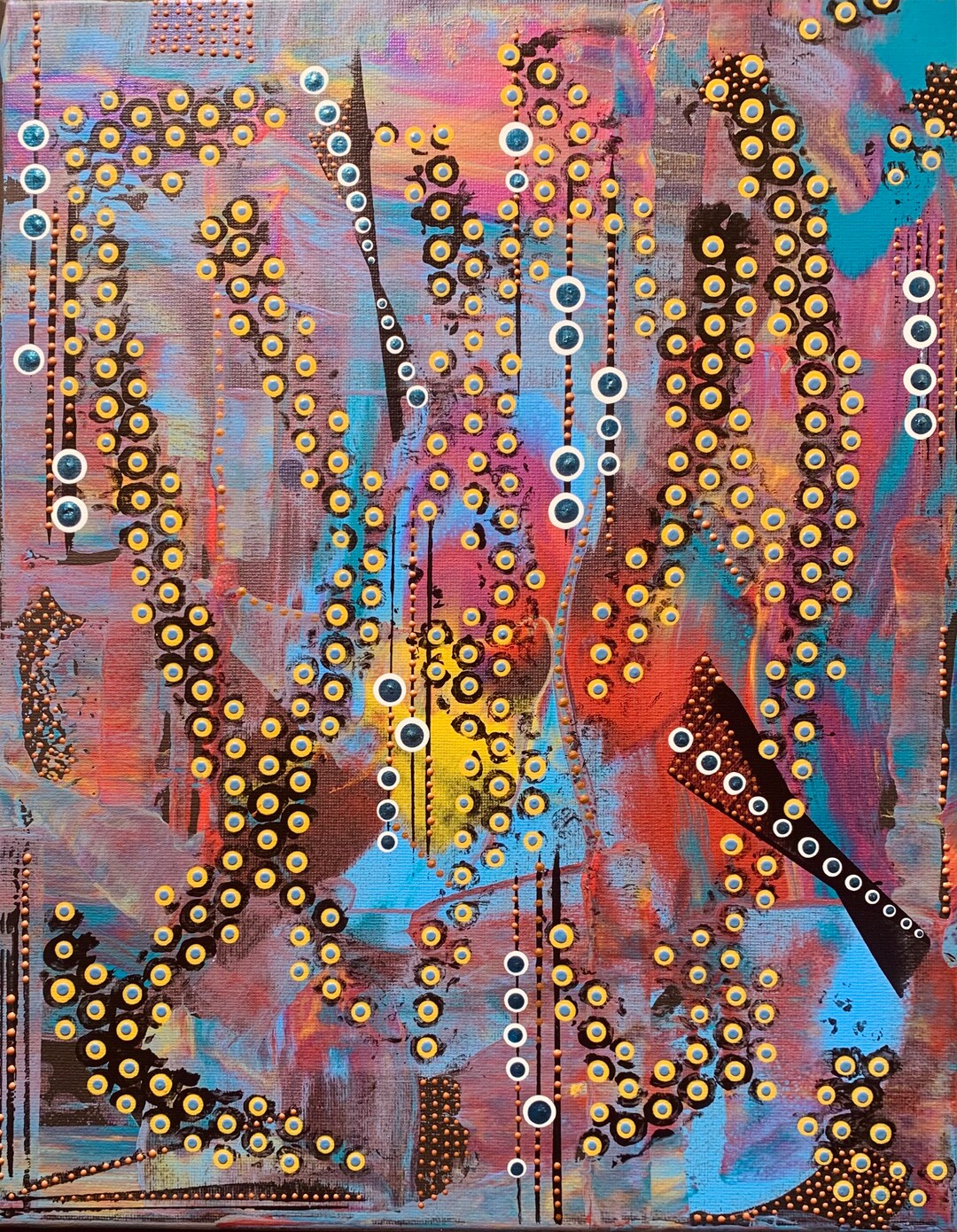 Enola Gay Abstract Dot Art by Marti Reckless Simmons - Etsy