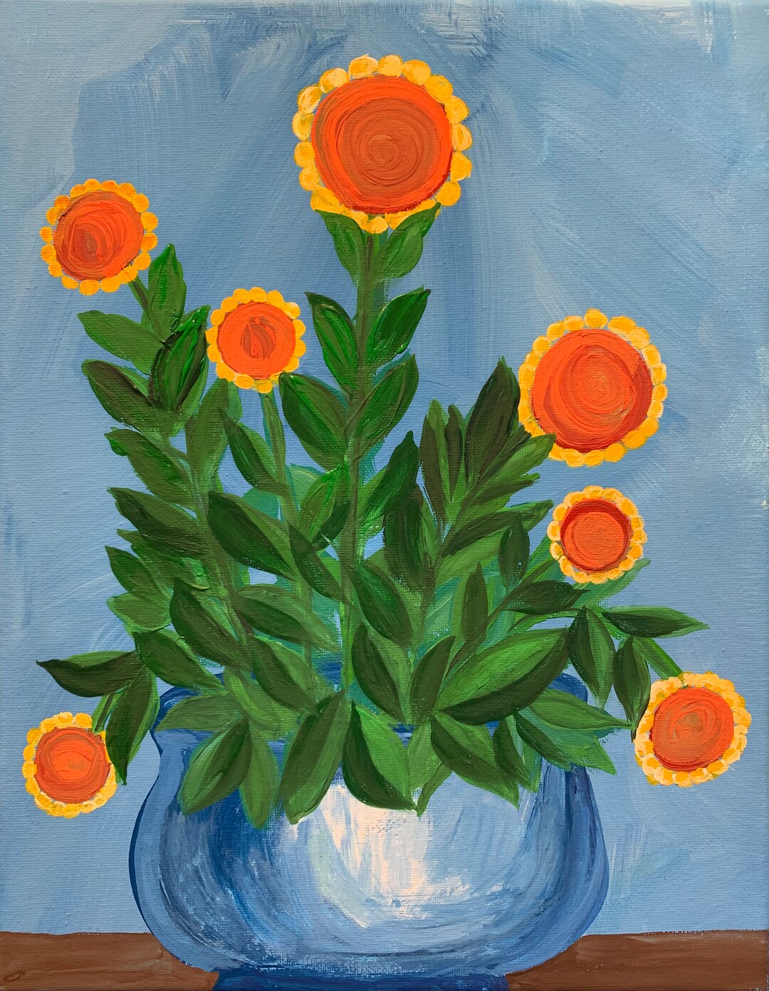 Sunset Flowers by Marti Reckless Simmons - Etsy