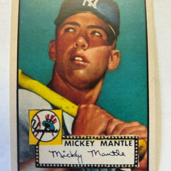 Mickey Mantle Rookie Card - Etsy