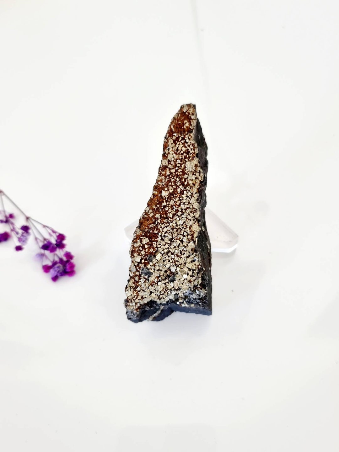 Natural Brazilian Pyrite on Basalt, Very Rare - Etsy