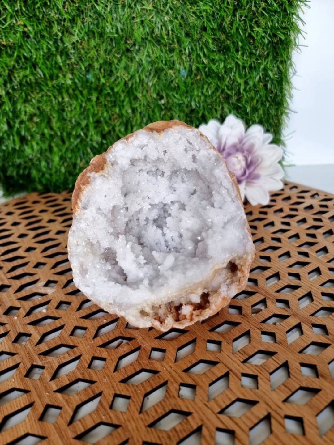 Magnificent Rock Crystal Geode 0.540 Kg Natural Stone - Etsy
