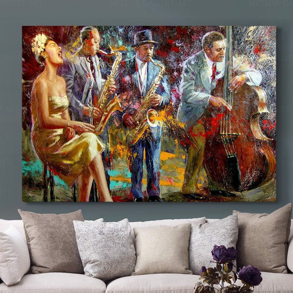 Jazz Painting - Etsy