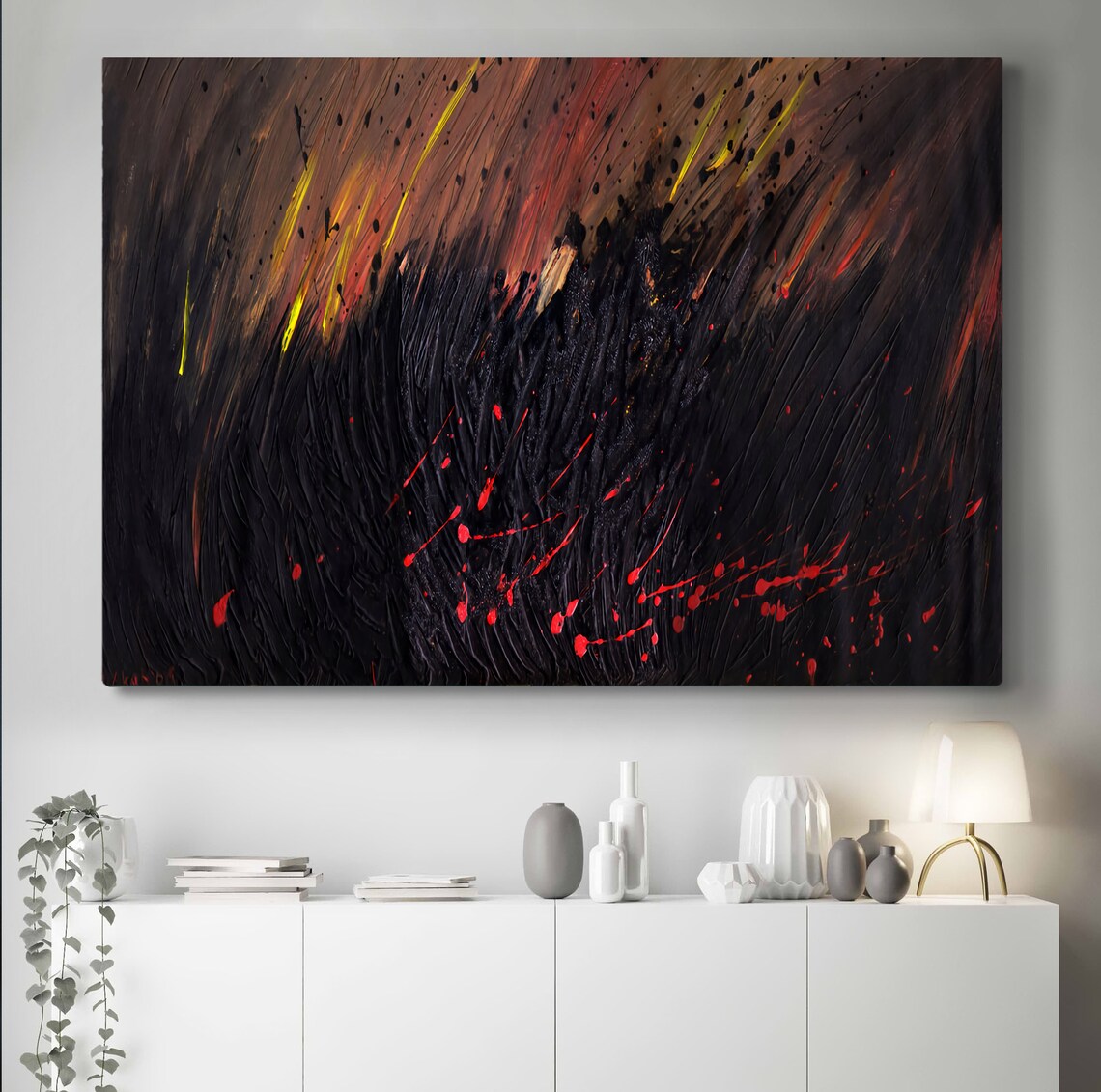 Abstract Wall Art Abstract Wall Art Decor Abstract Canvas | Etsy