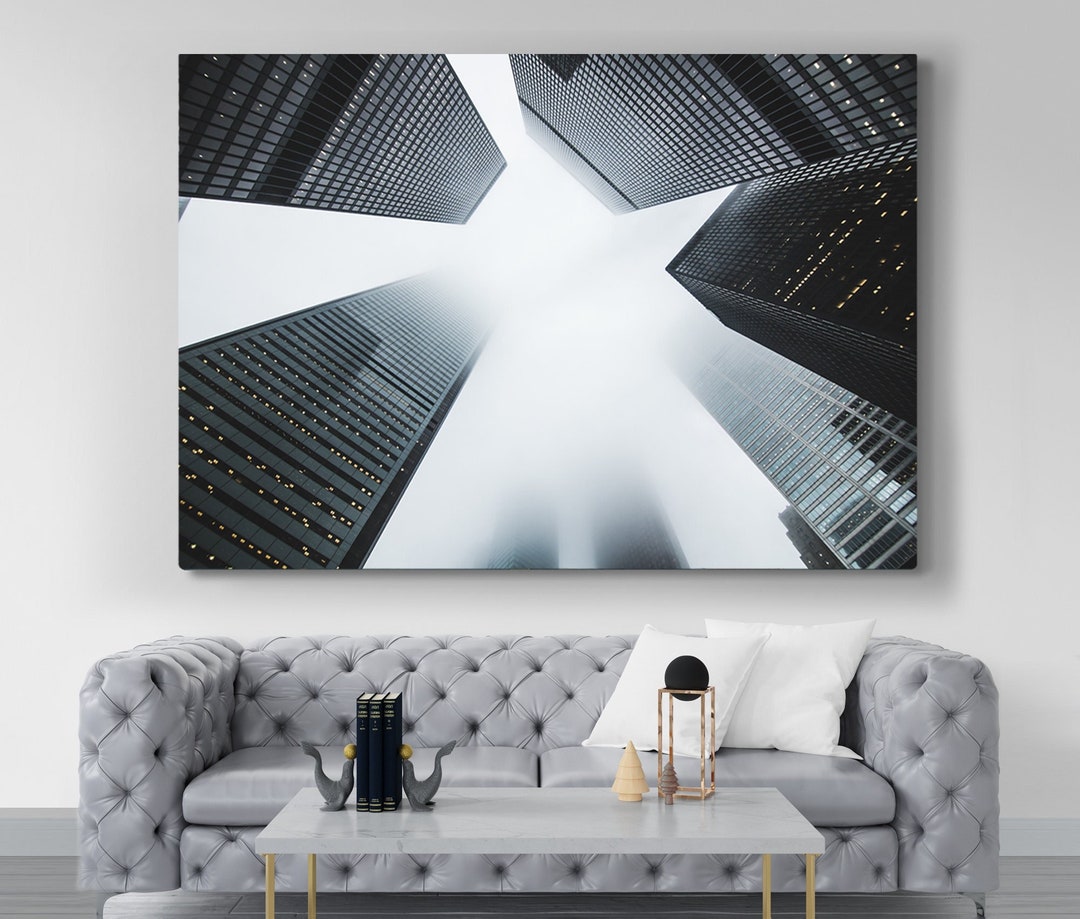 Building Canvas Prints Sky Urban Building Wall Art - Etsy