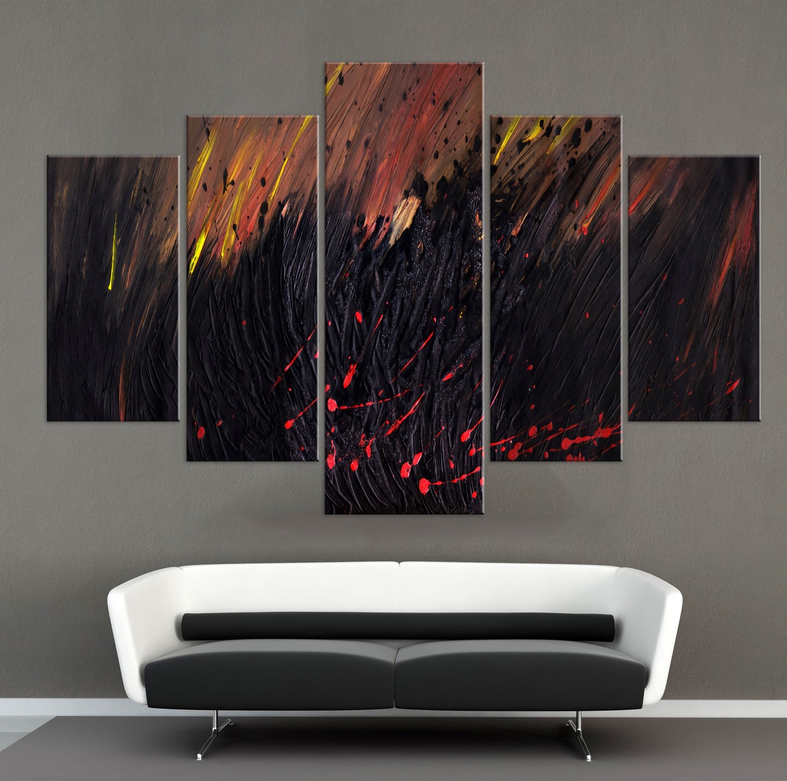 Abstract Wall Art Abstract Wall Art Decor Abstract Canvas | Etsy