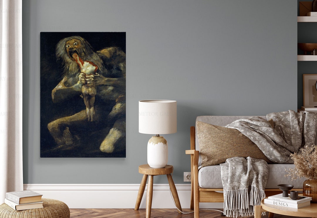 Saturne dévorant son fils 1823 Vu à Wall Street Movie Canvas - Etsy Canada