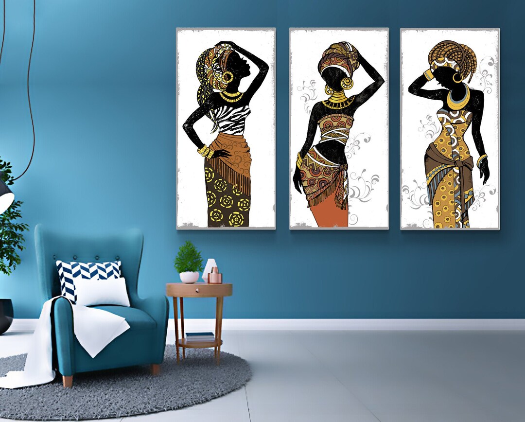 African Wall Art African Canvas Art African Art Decor - Etsy
