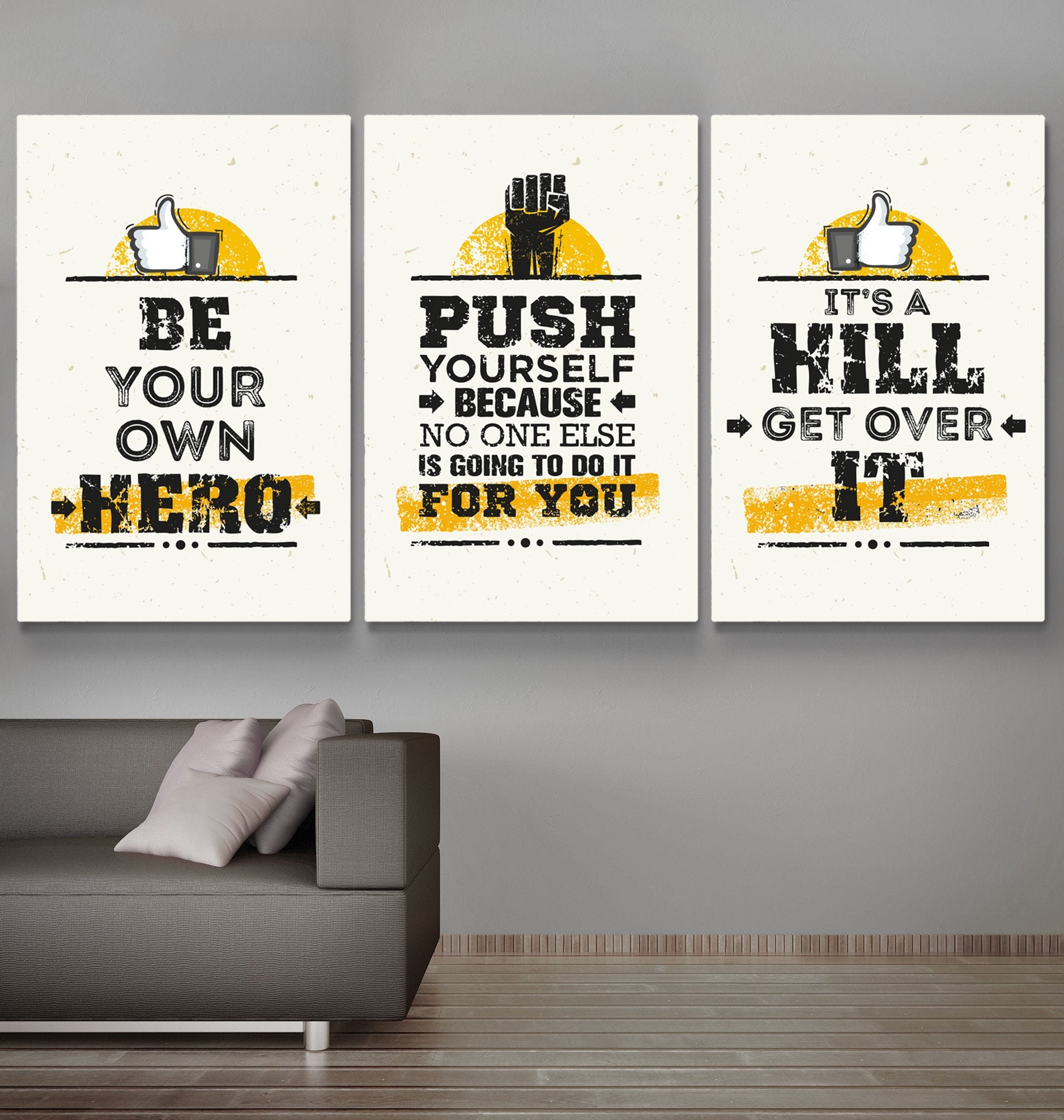 Motivation Wall Art Positive Canvas Prints Motivational | Etsy