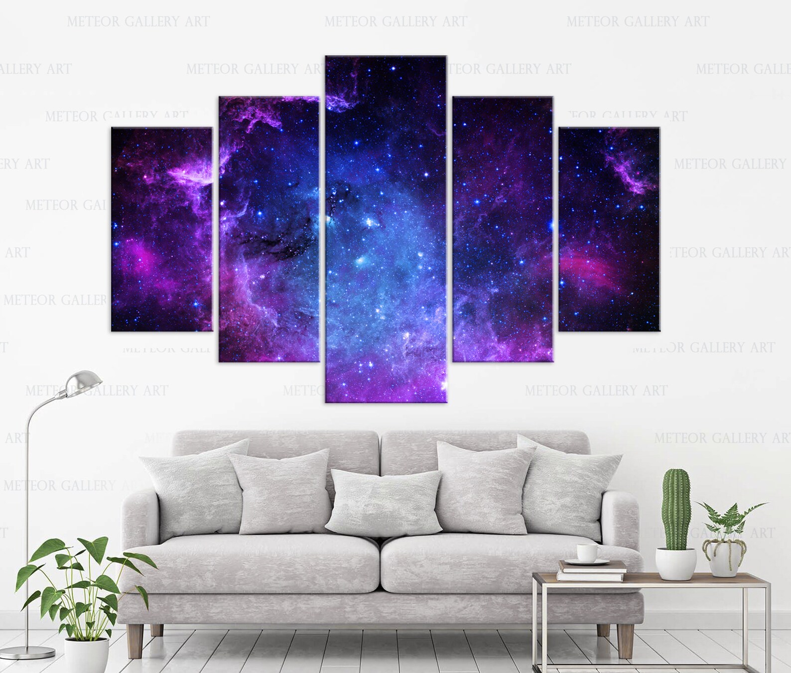 Galaxy Wall Art Impressive Space Printed Canvas the Infinite - Etsy