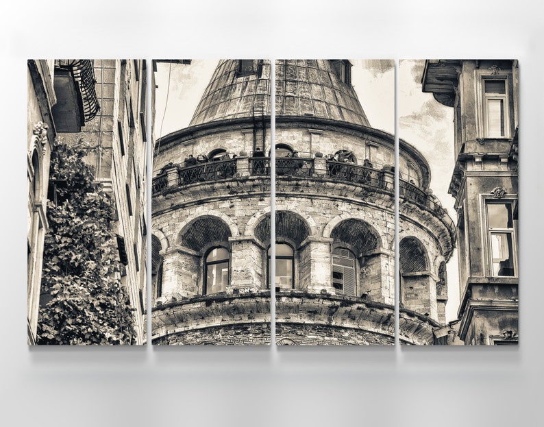 Galata Tower Istanbul Wall Art Turkey Wall Canvas Istanbul - Etsy