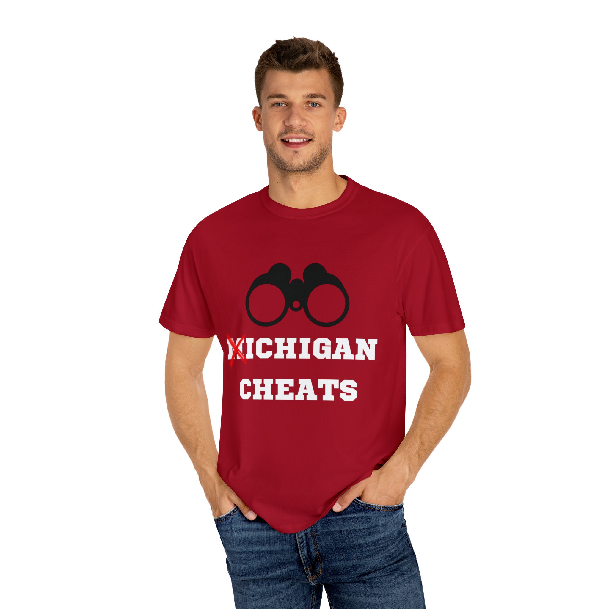 Michigan Cheats Unisex Garment-dyed T-shirt - Etsy