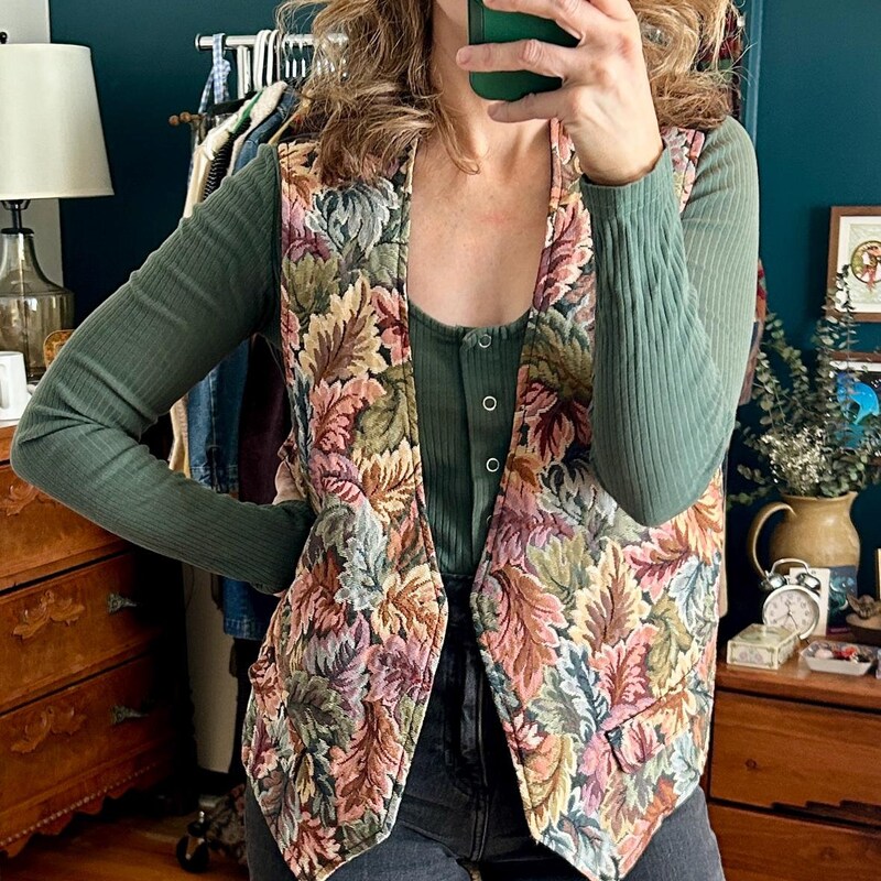 Floral Vest - Etsy