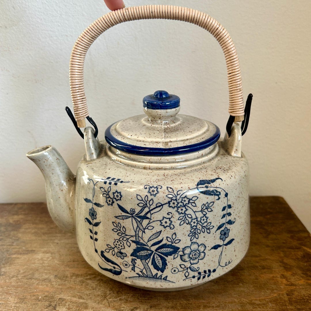 Vintage Otagiri MCM Teapot With Lid | Japanese Ceramic Teapot With ...