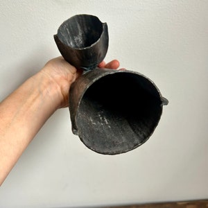 Vintage West African Gankogui Forged Iron Double Percussion Gong From ...