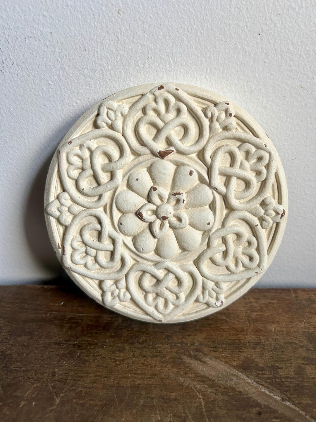 Vintage Plaster Celtic Inspired Medallion Wall Hanging | Antique Wall ...