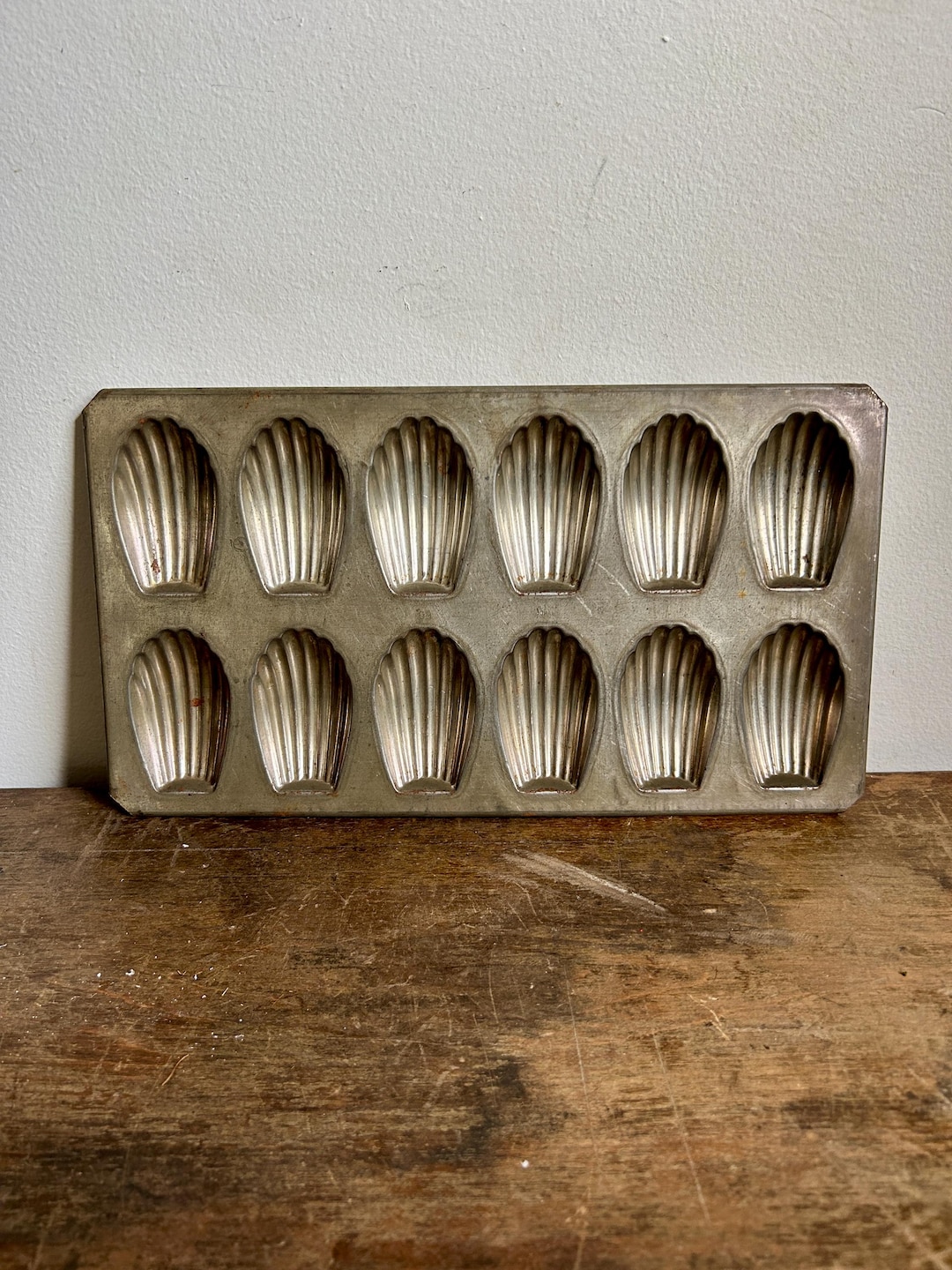 Vintage French Madeleine Mold Tin | Kitchen Baking Accessories | French ...