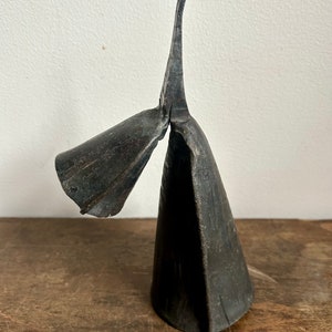 Vintage West African Gankogui Forged Iron Double Percussion Gong From ...