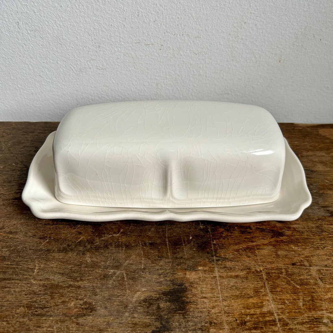Vintage Harmony House Ironstone Federalist 2 Pc Butter Dish | Vintage ...