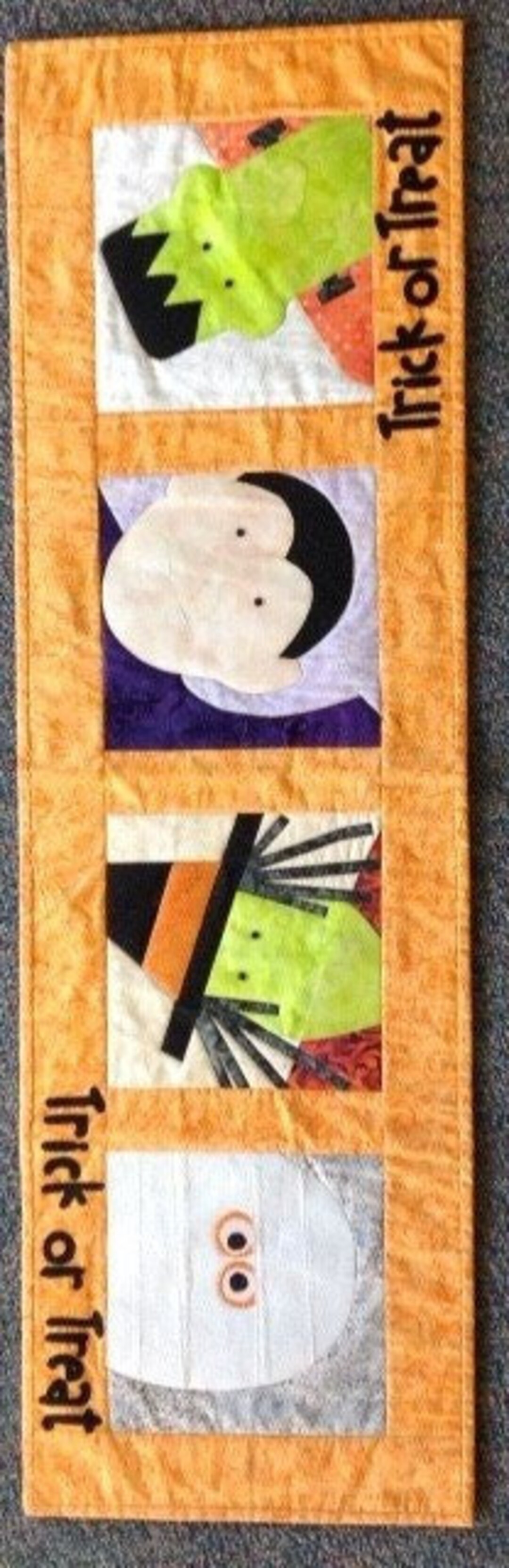 October Table Please Trick or Treat Table Runner Fabric - Etsy