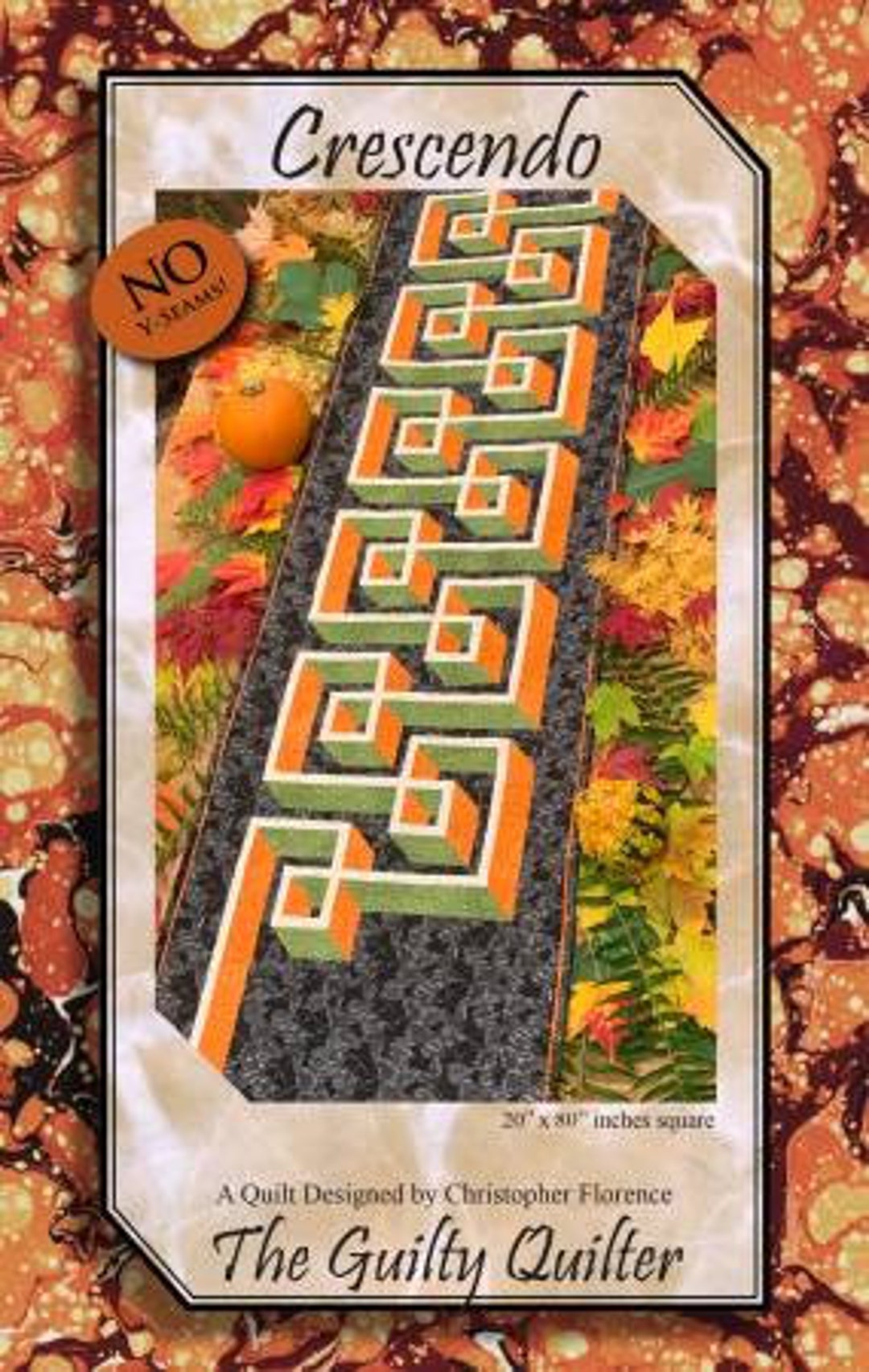 Crescendo 3D Table Runner Pattern - GUIL5796 - Etsy