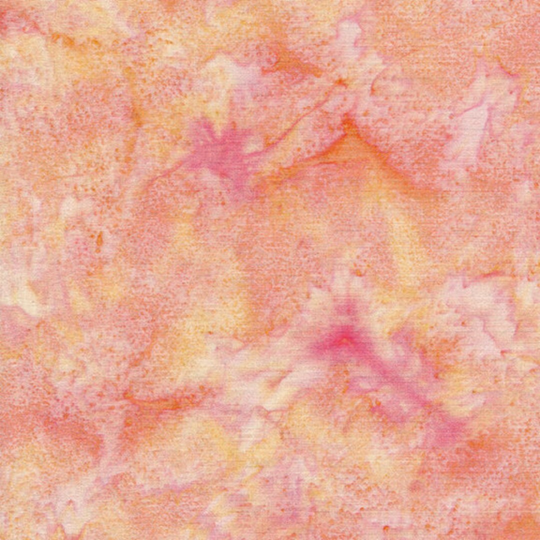 Tangerine Multi-colored Orange, Yellow, and Pink Batik - Island Batik ...