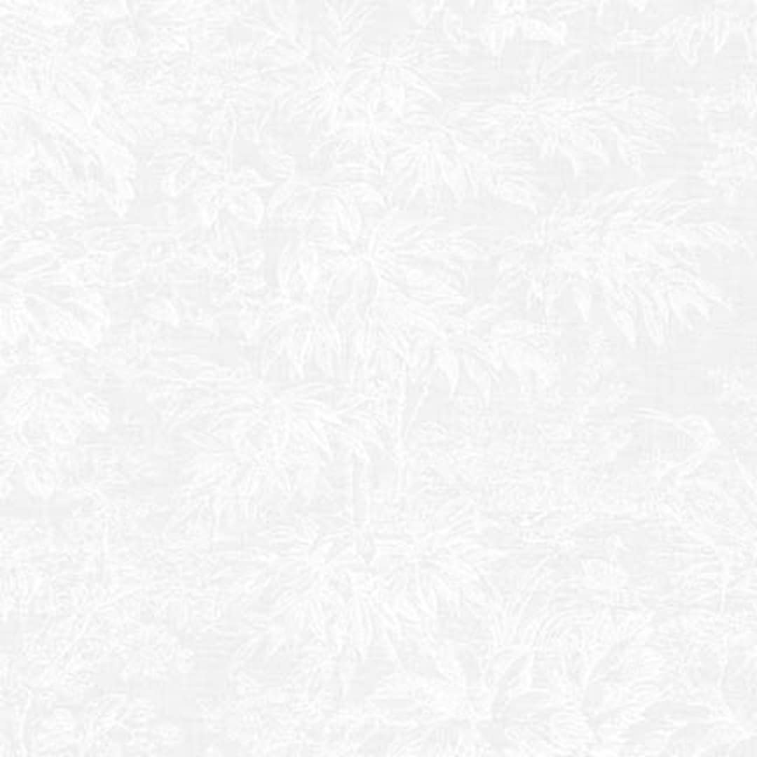White Floral Tonal Fabric by the Yard - SRK-16918-1, Fabric White Tonal ...