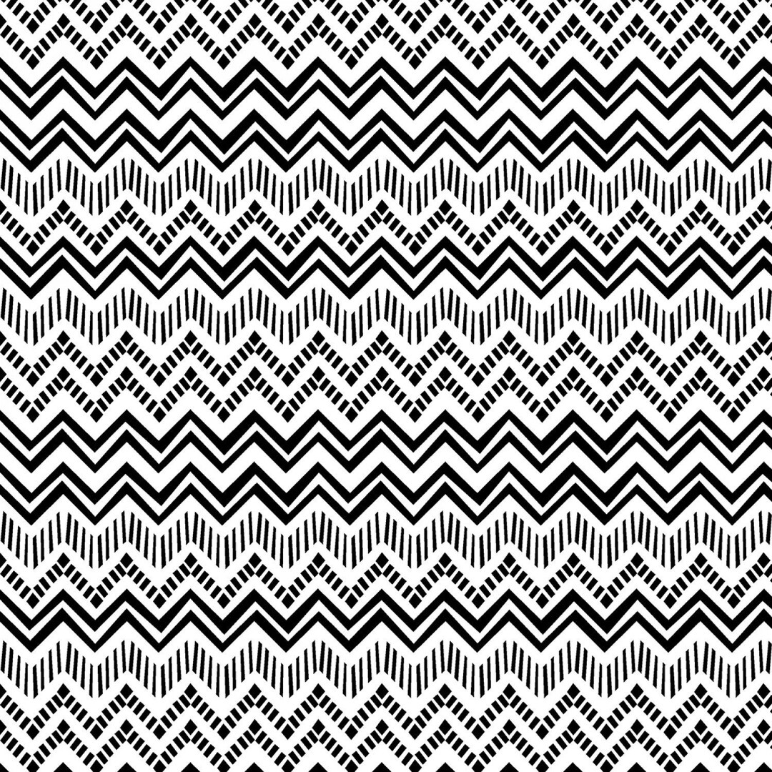 Black and White Zig Zag Stripe Fabric by the Yard - 70450 199 - Etsy
