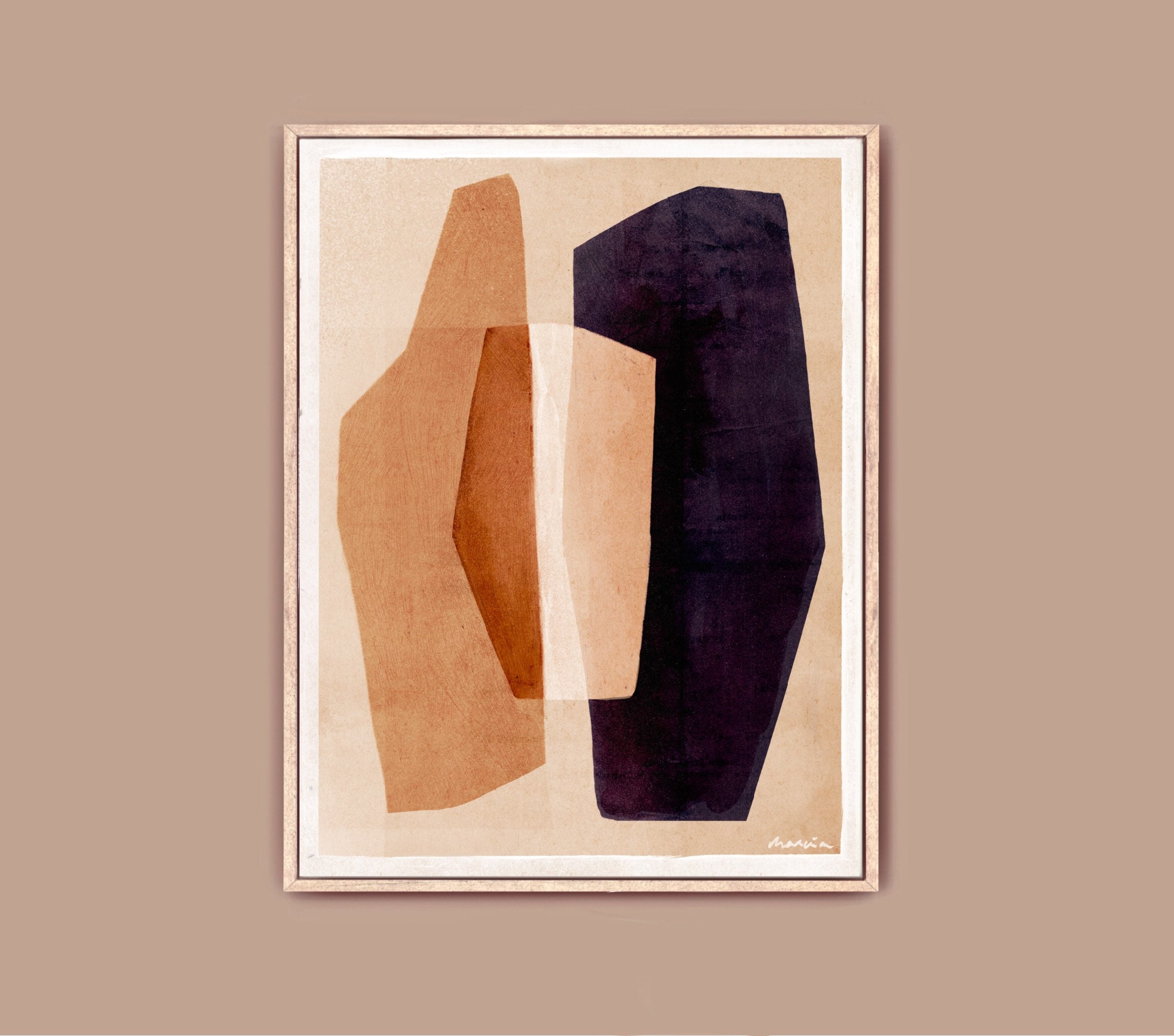 Abstract Art Print Together One - Etsy