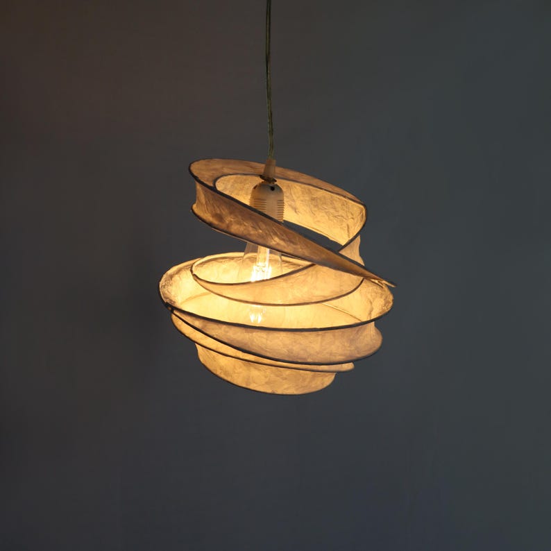 Ethereal Swirl Pendant Lamp | Ceiling Light - Etsy