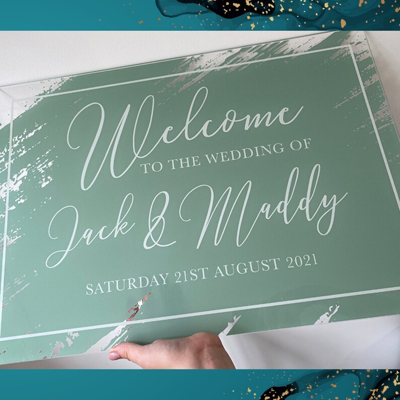 PREMIUM Acrylic Wedding Sign Welcome Sign Large Hanging - Etsy