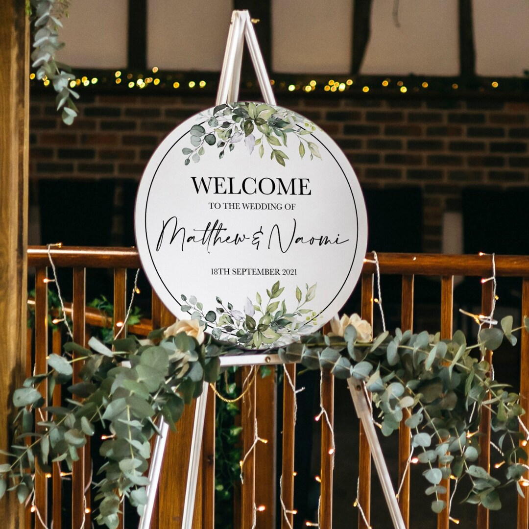 PREMIUM Acrylic Wedding Sign Welcome Sign Large Hanging - Etsy