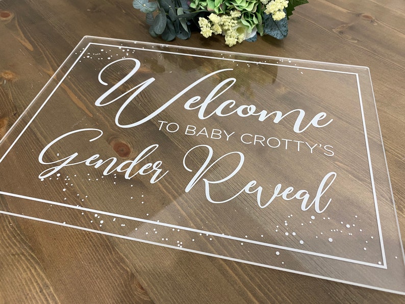 UK BASED PREMIUM Gender Reveal Sign Baby Gender Reveal - Etsy UK