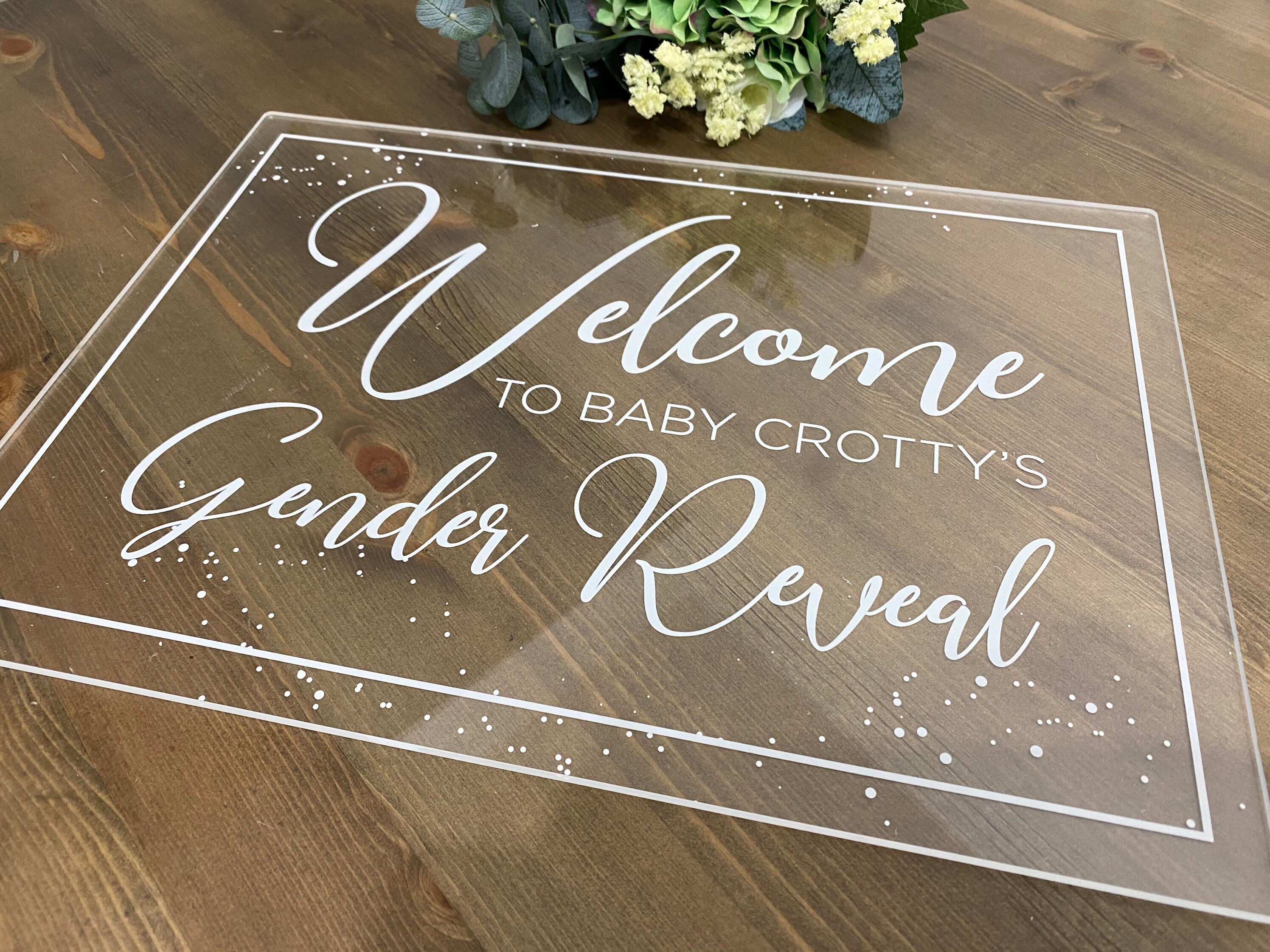 UK BASED PREMIUM Gender Reveal Sign Baby Gender Reveal - Etsy UK