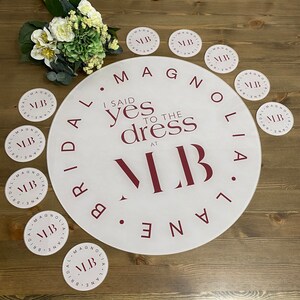 UK | PREMIUM | Bridal Dress Shop Sign | I Said Yes to the Dress ...