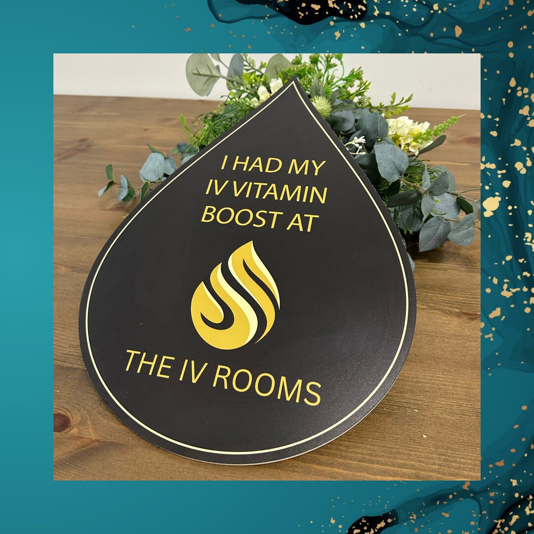 UK Vitamin Boost Sign | I've Had My Vitamin Boost Sign | Water Droplet ...