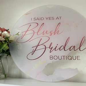 UK | PREMIUM | Bridal Dress Shop Sign | I Said Yes to the Dress ...