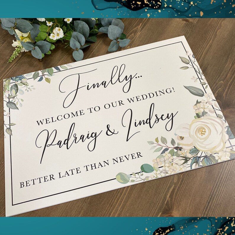 PREMIUM Acrylic Wedding Sign Welcome Sign Large Hanging - Etsy