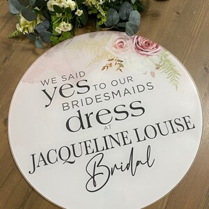UK | PREMIUM | Bridal Dress Shop Sign | I Said Yes to the Dress ...