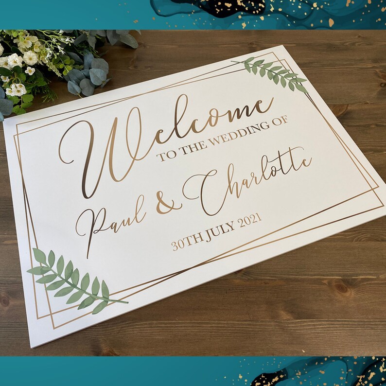 PREMIUM Acrylic Wedding Sign Welcome Sign Large Hanging - Etsy UK